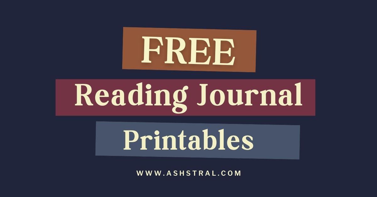 Free Aesthetic Reading Journal Printables - Ash Stral